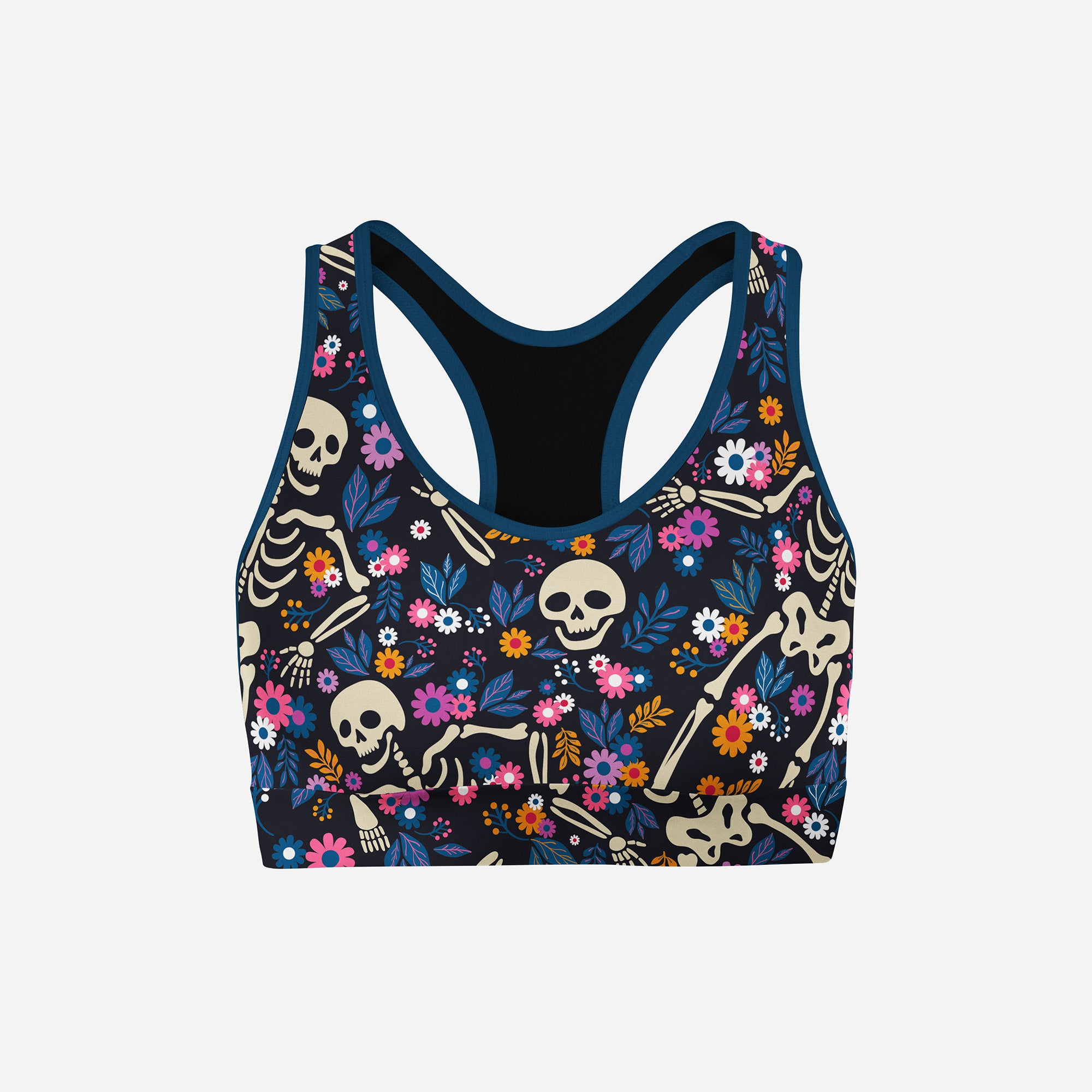 Skeleton Garden - Classic Sports Bra | Miami Fitwear