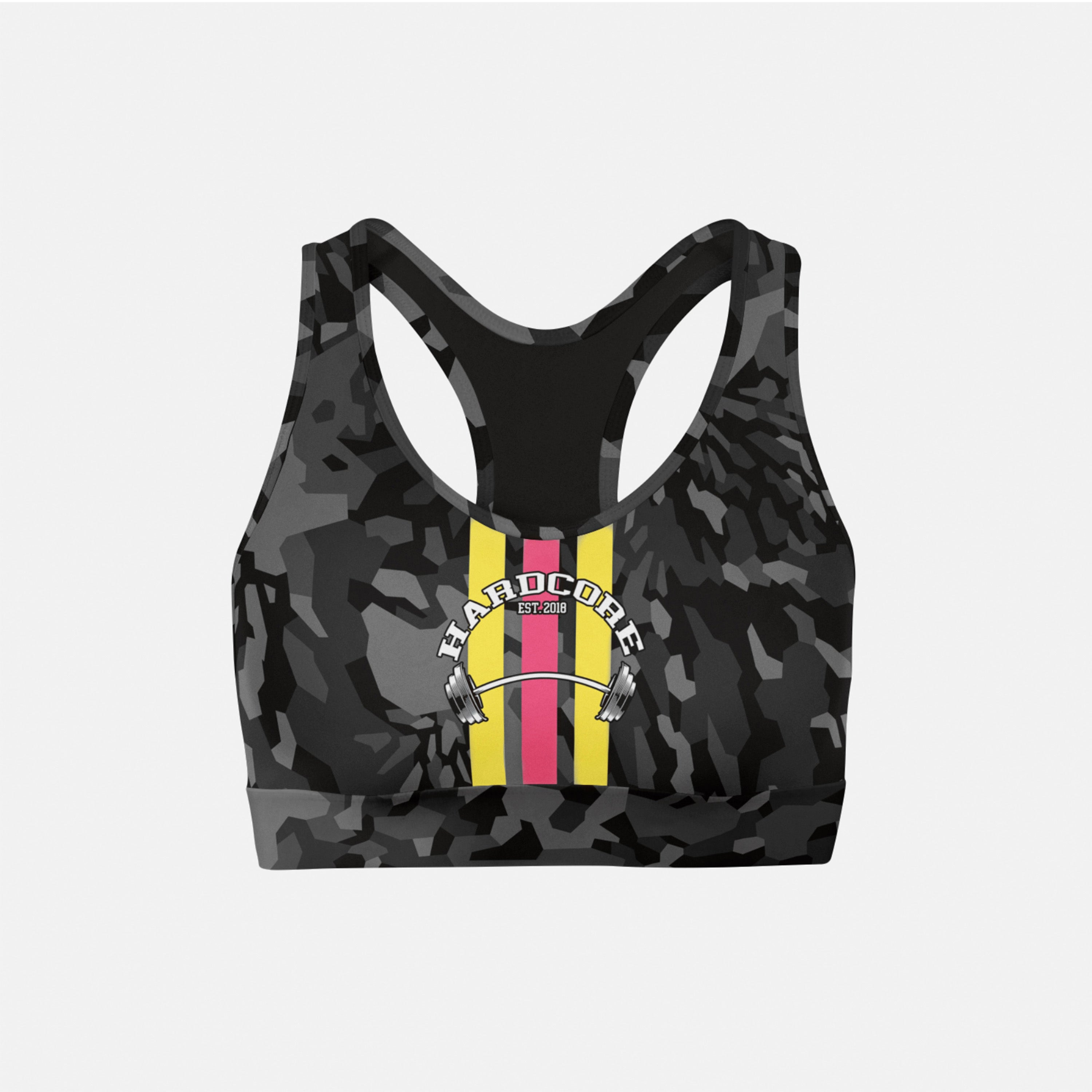 hardCORE Camo Stripe - Classic Sports Bra | Miami Fitwear