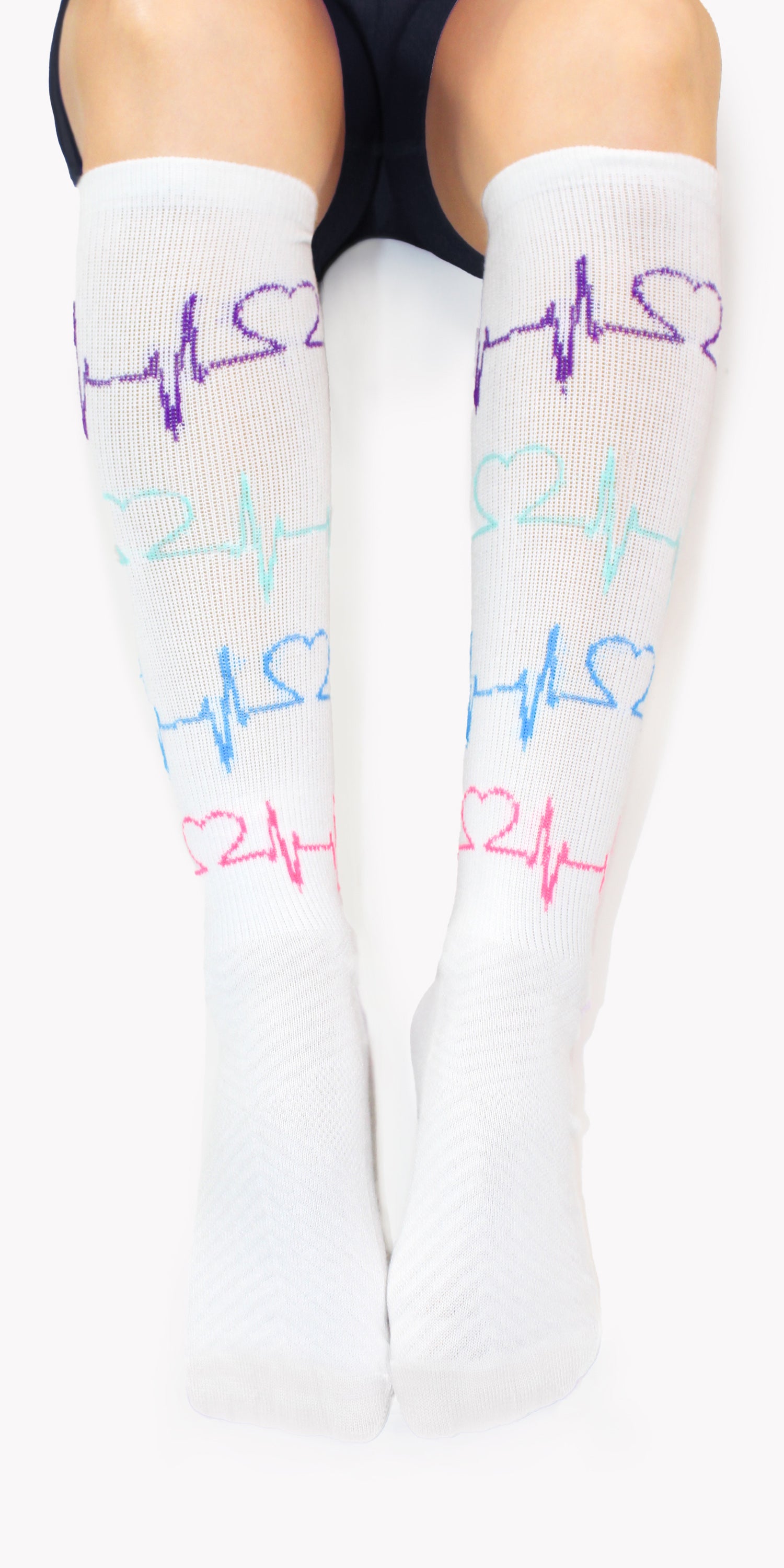Happy Heartbeats - Women's Everyday Compression Socks (15-20mmHg ...