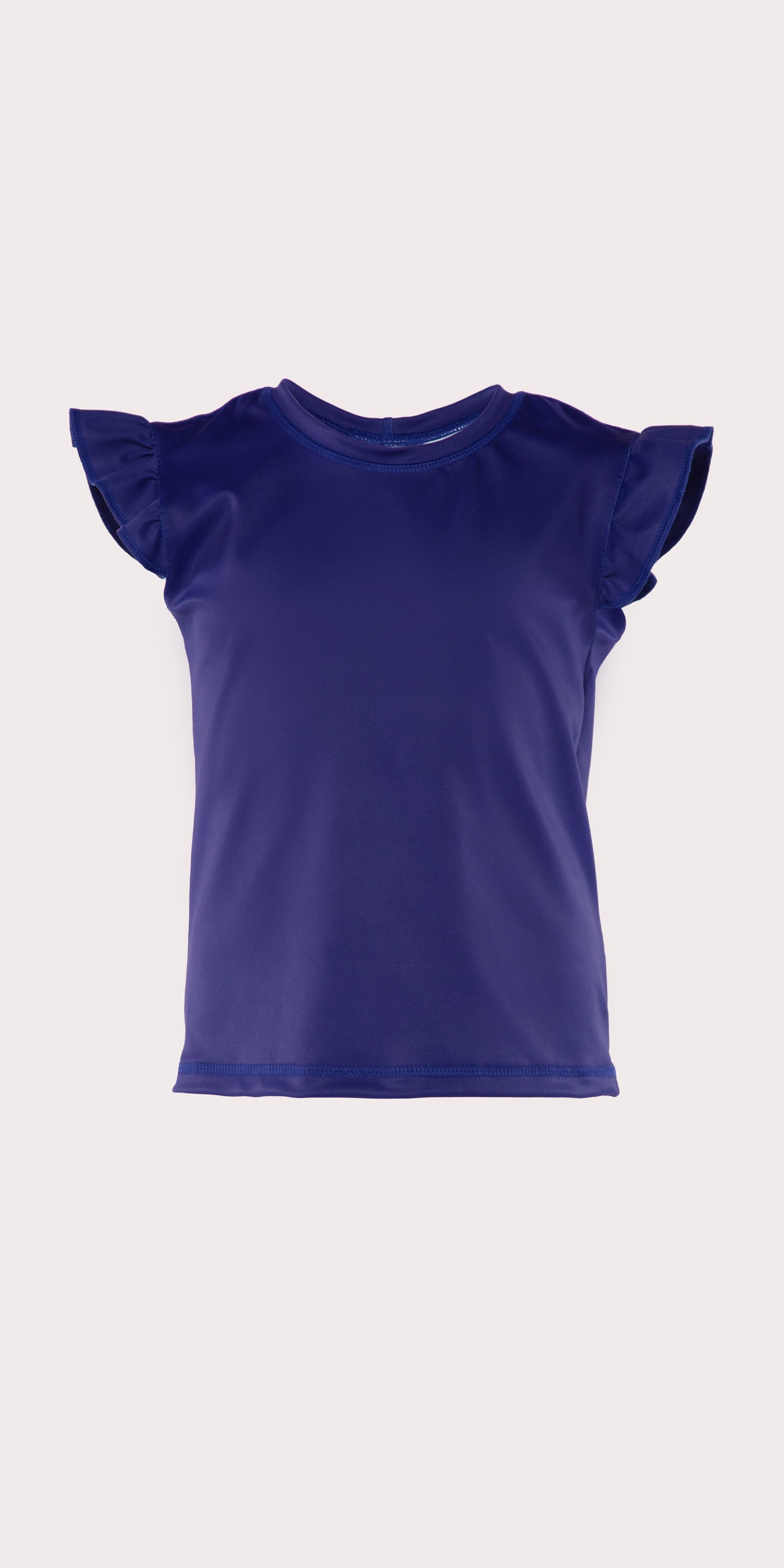 Midnight Blue - Kids Ruffle Sleeveless Top | Miami Fitwear