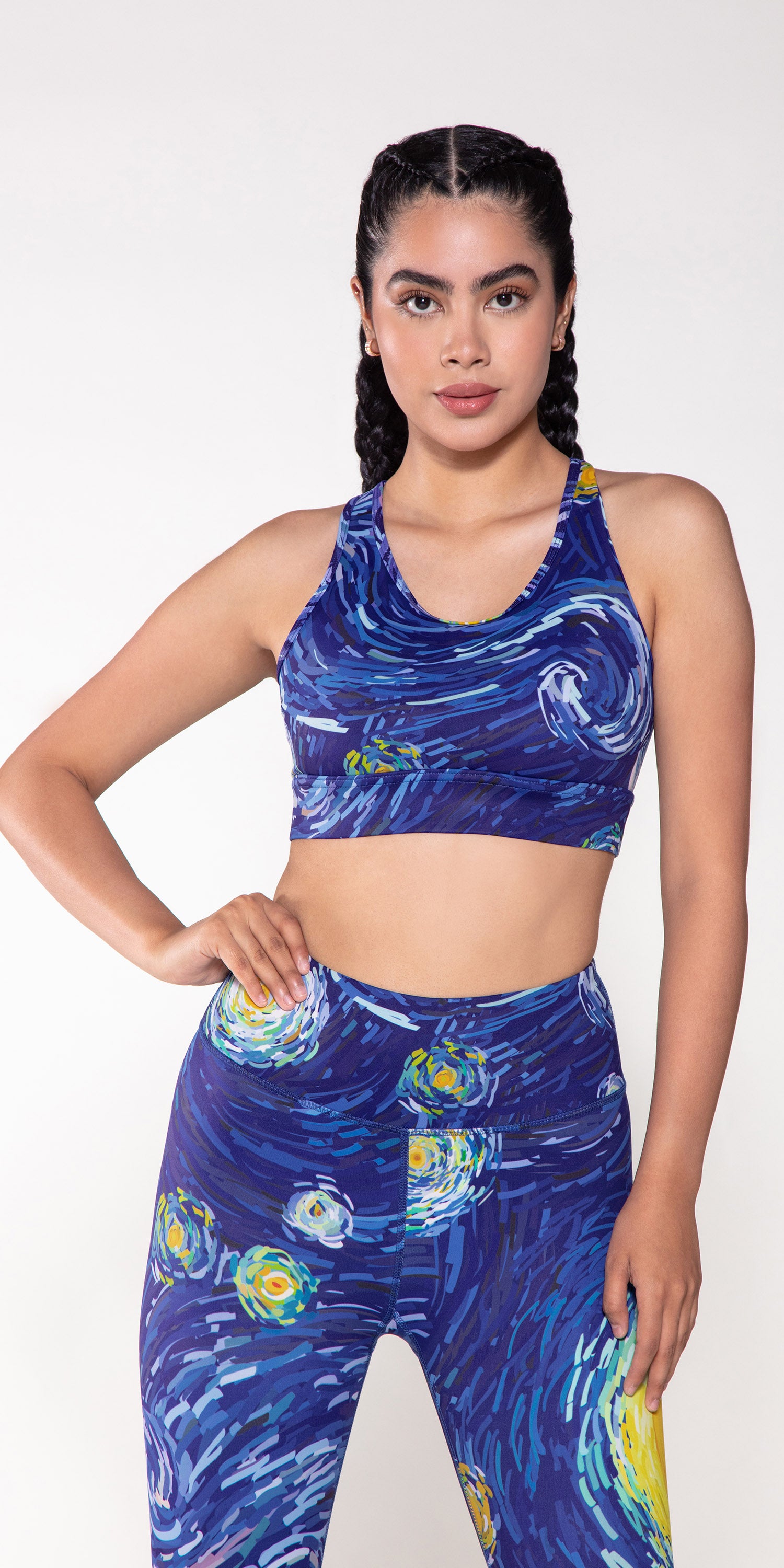 The Starry Night by Van Gogh - Classic Sports Bra | Miami Fitwear